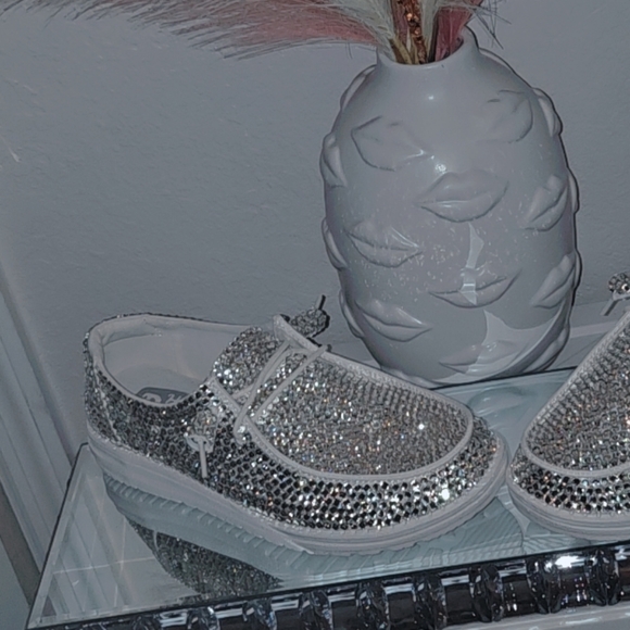 Hey Dude | Shoes | Bling Bedazzled Sparkle Original Design Hey Dudes ...